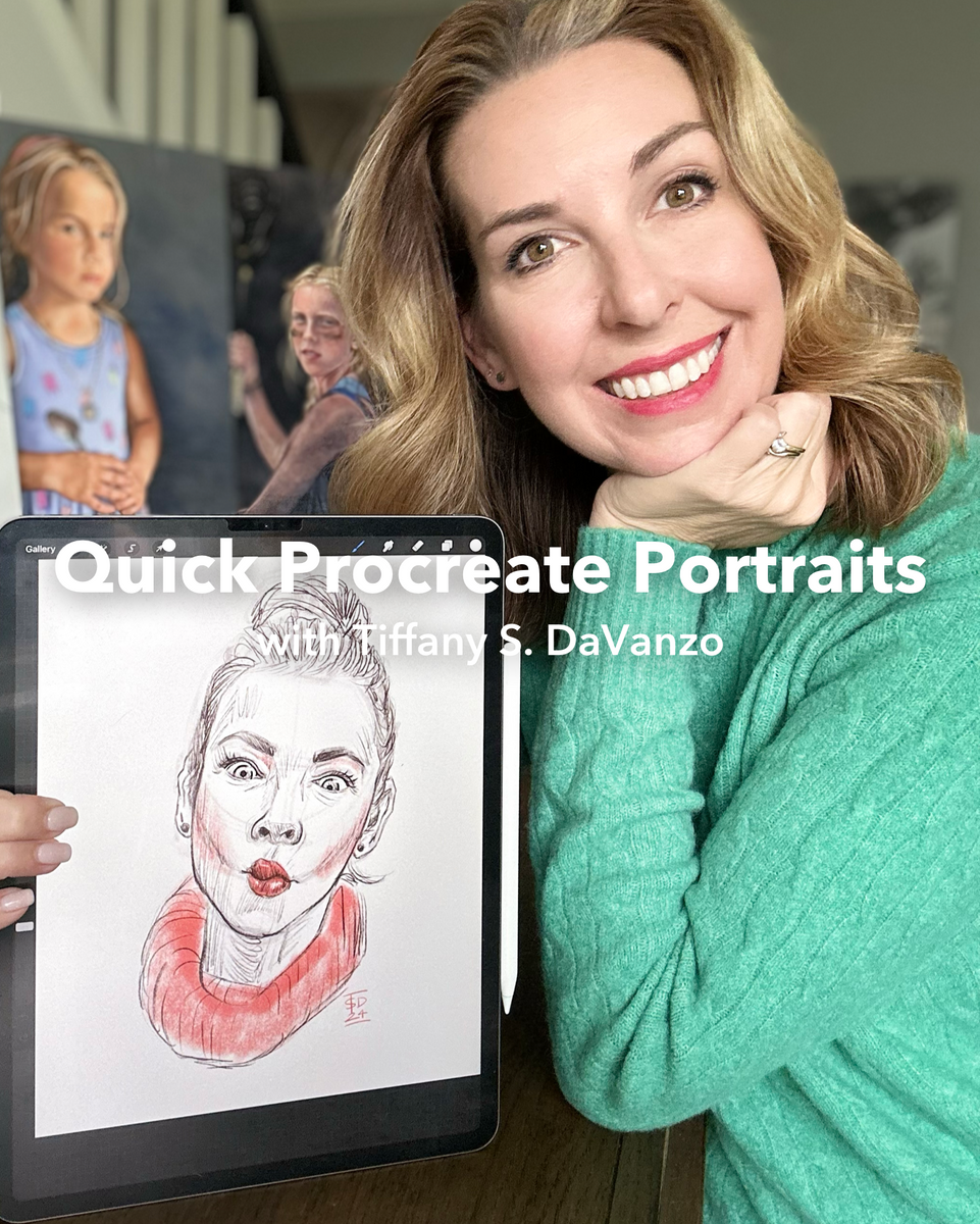 Quick Procreate Portraits with Tiffany S. DaVanzo – Sktchy