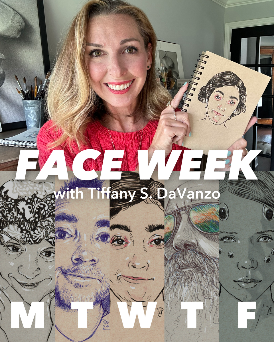 FACE WEEK: Ink Portraits with Tiffany S. DaVanzo – Sktchy