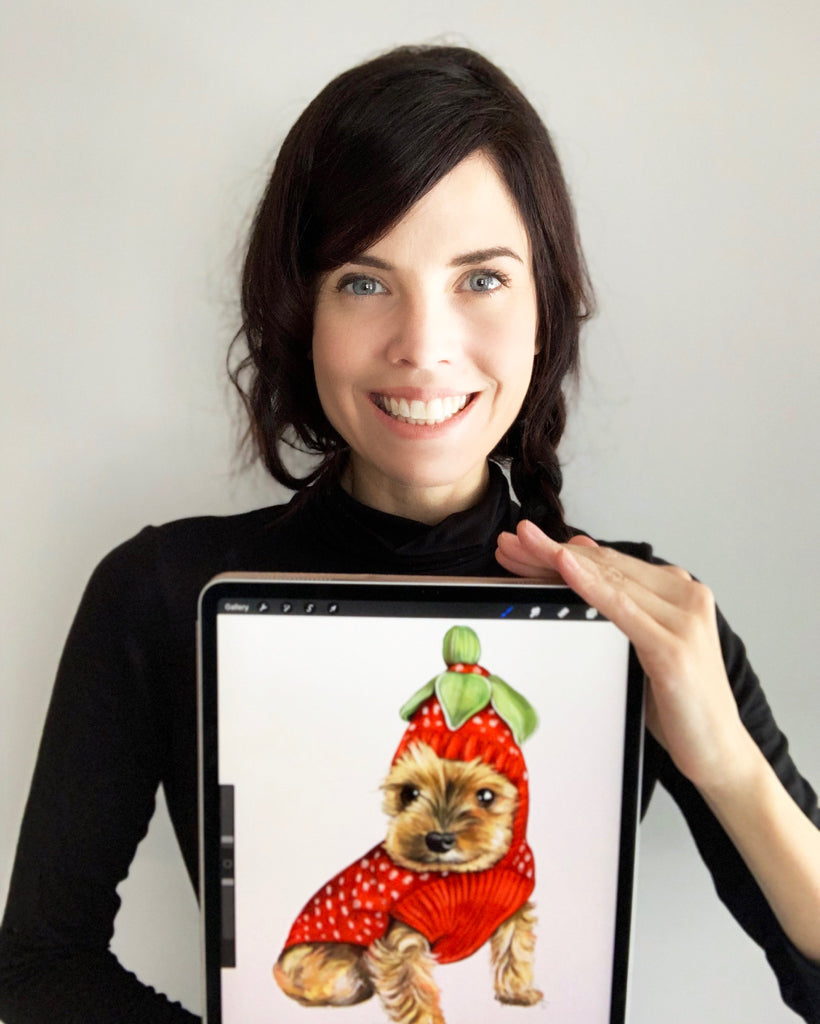 how to draw a dog procreate